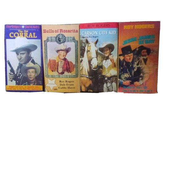 Good Times | Media | Roy Rogers 4 Vhs Set Carson City Kid Jesse James ...